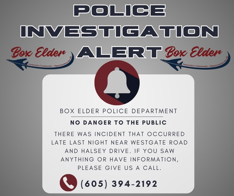 Official Website for the City of Box Elder, SD - Police Department